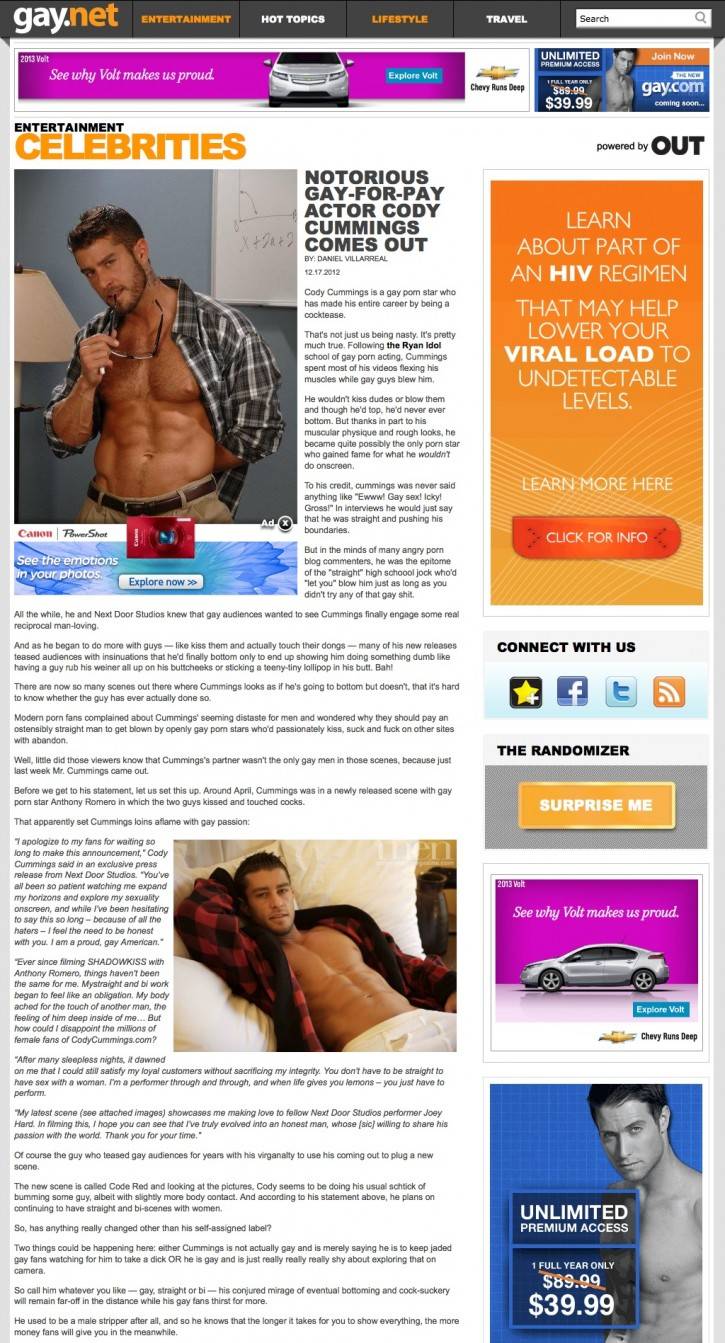 Cody Cummings Is A Proud Gay American Daily Squirt