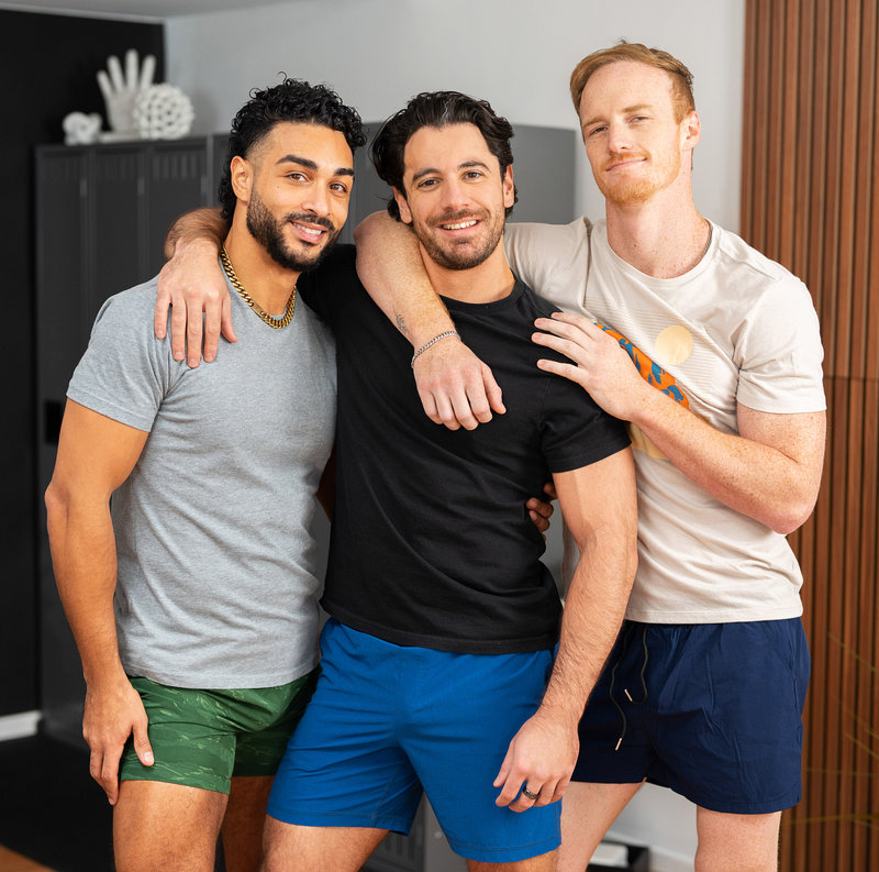Have A Locker Room Threesome Today Paul Codi Diego Silva And Lucas