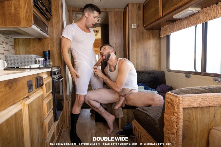 Sex In A Trailer With Buck Richards And Eddie Patrick Daily Squirt